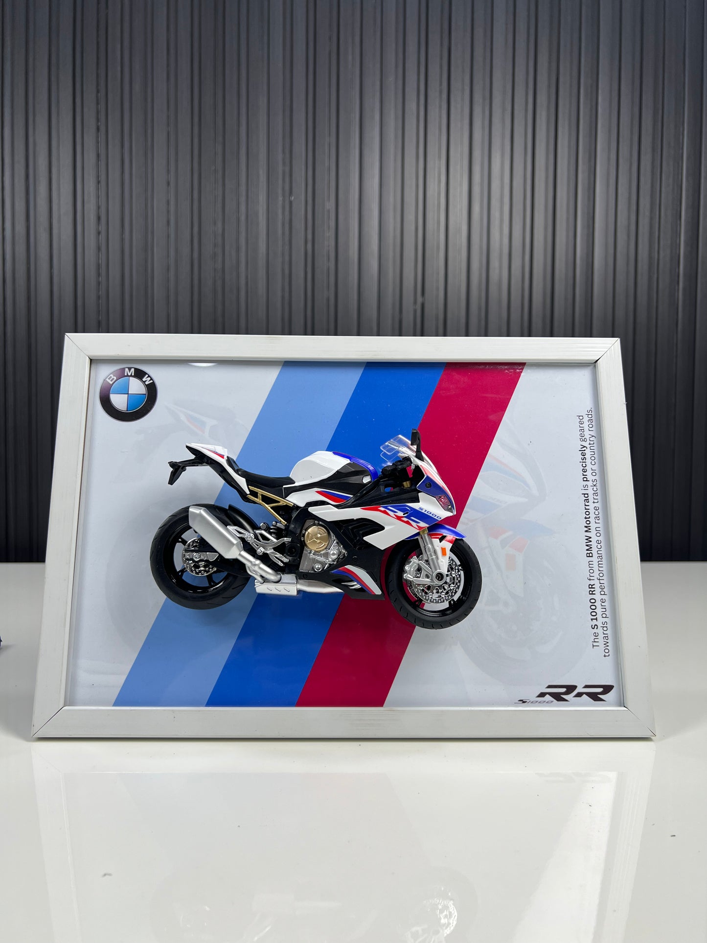 BMW S1000 RR | Bike Scale 1:12 | 3D Diecast Frame | Bikes Wall Art ...